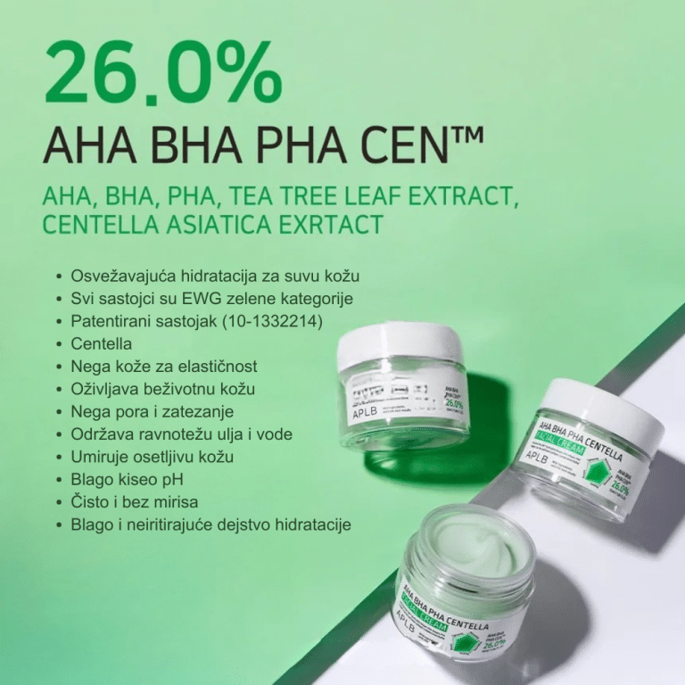 AHA BHA PHA Centella Facial Cream 55ml - K Beauty